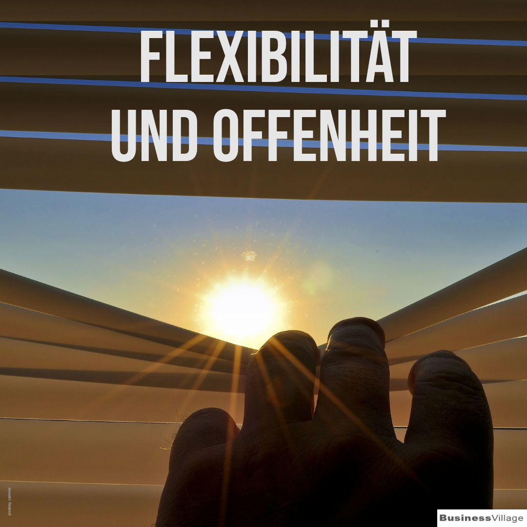 Flexibilität und Offenheit - BusinessVillage - Verlag für die Wirtschaft